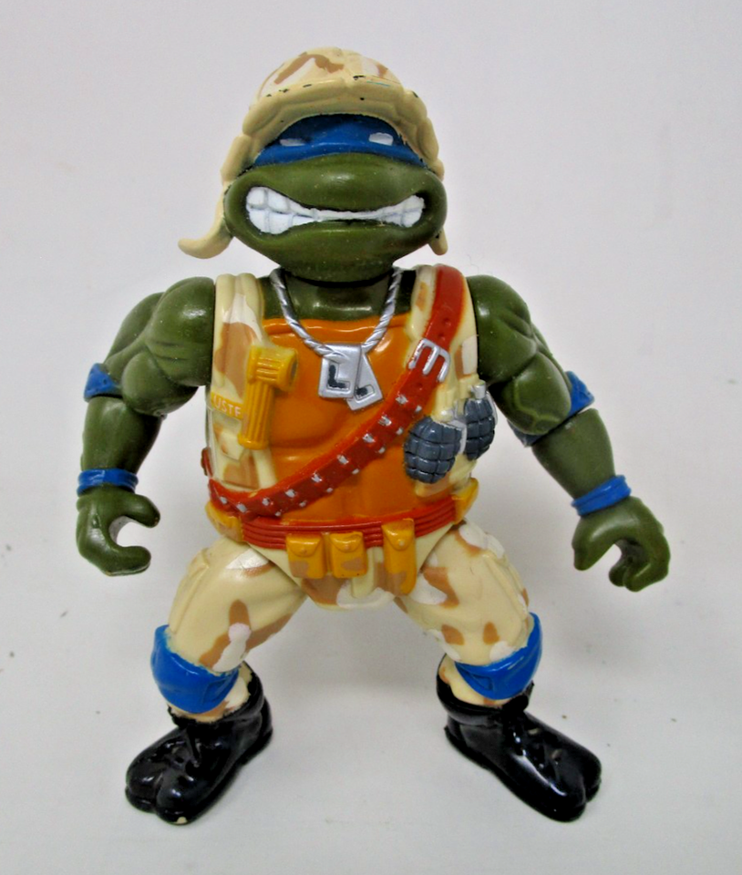 Lieutenant Leonardo 1991 TMNT Playmates Mutant Military Figure Nearly ...