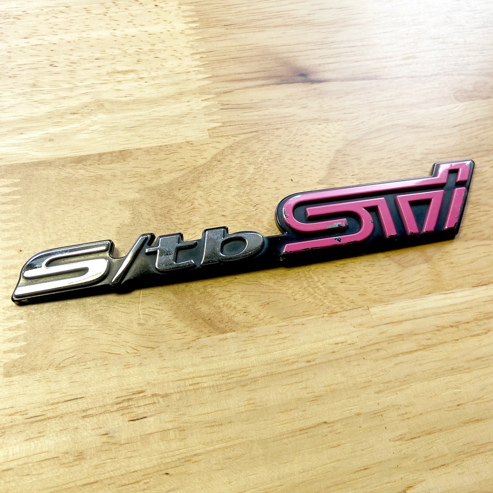 97-02 Subaru Forester SF5 S/tb Sti Trunk Emblem Logo Label 98 JDM OEM ...
