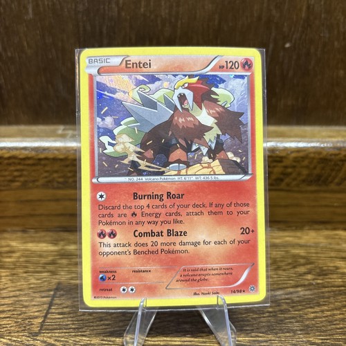 Pokemon TCG Entei XY Ancient Origins 14/98 Cosmos Holo Rare Card | eBay