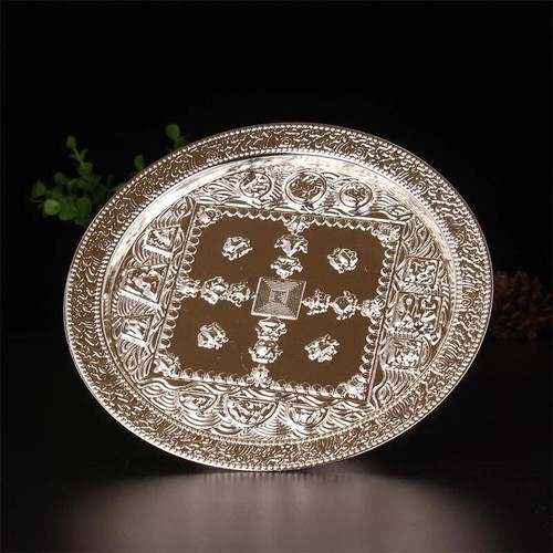 Buddhist Silver Manza Tantric Alloy Handicraft Auspicious Tibetan ...