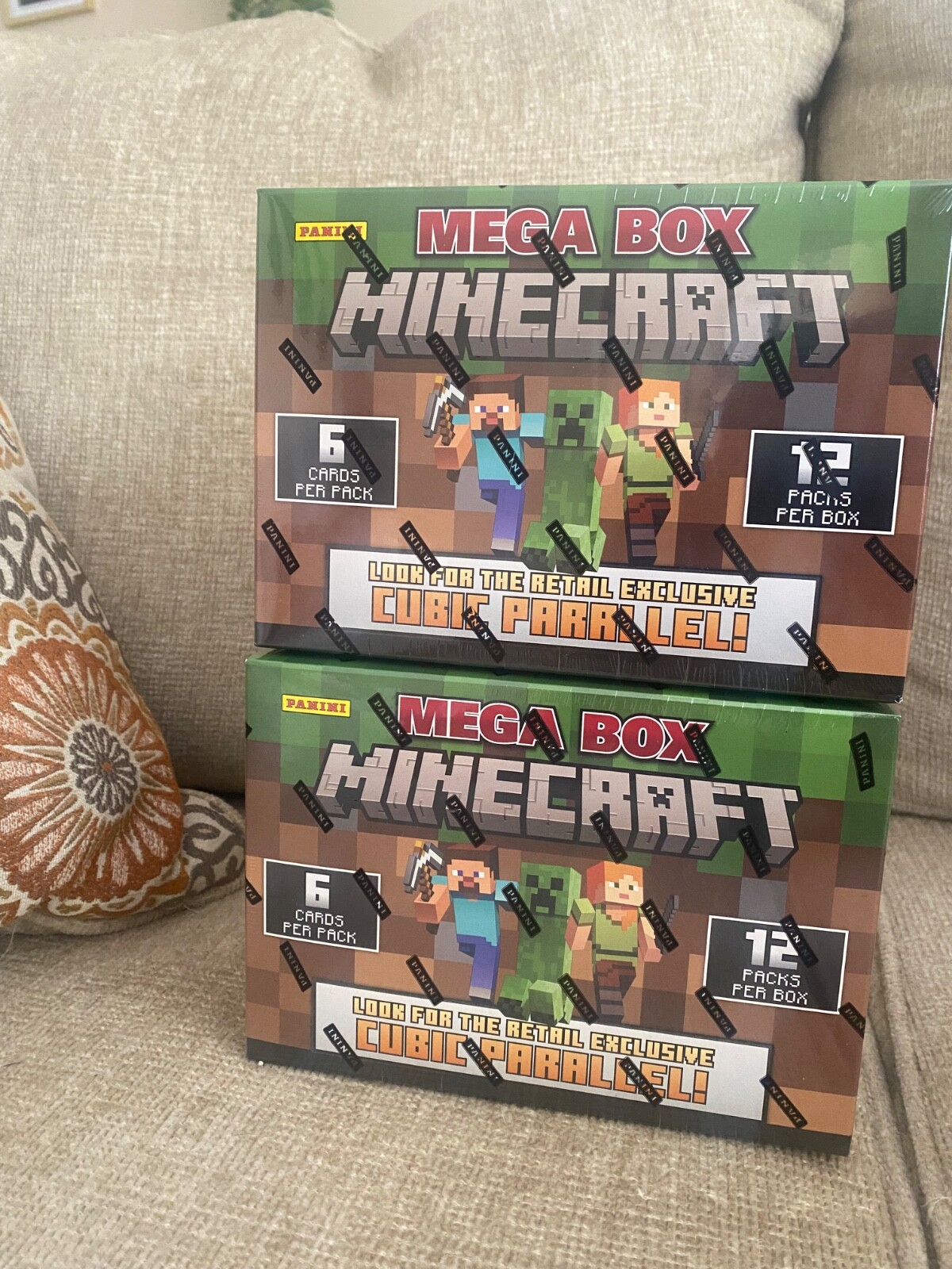 Lot of 2 Panini Minecraft Trading Card Mega Box | eBay