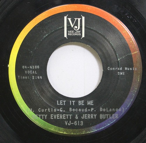 Soul 45 Betty Everett & Jerry Butler - Let It Be Me / Ain'T That Loving ...