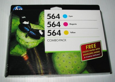 HP 564 Color Ink Set B3B33FN Genuine New Photo Paper Combo Pack | eBay