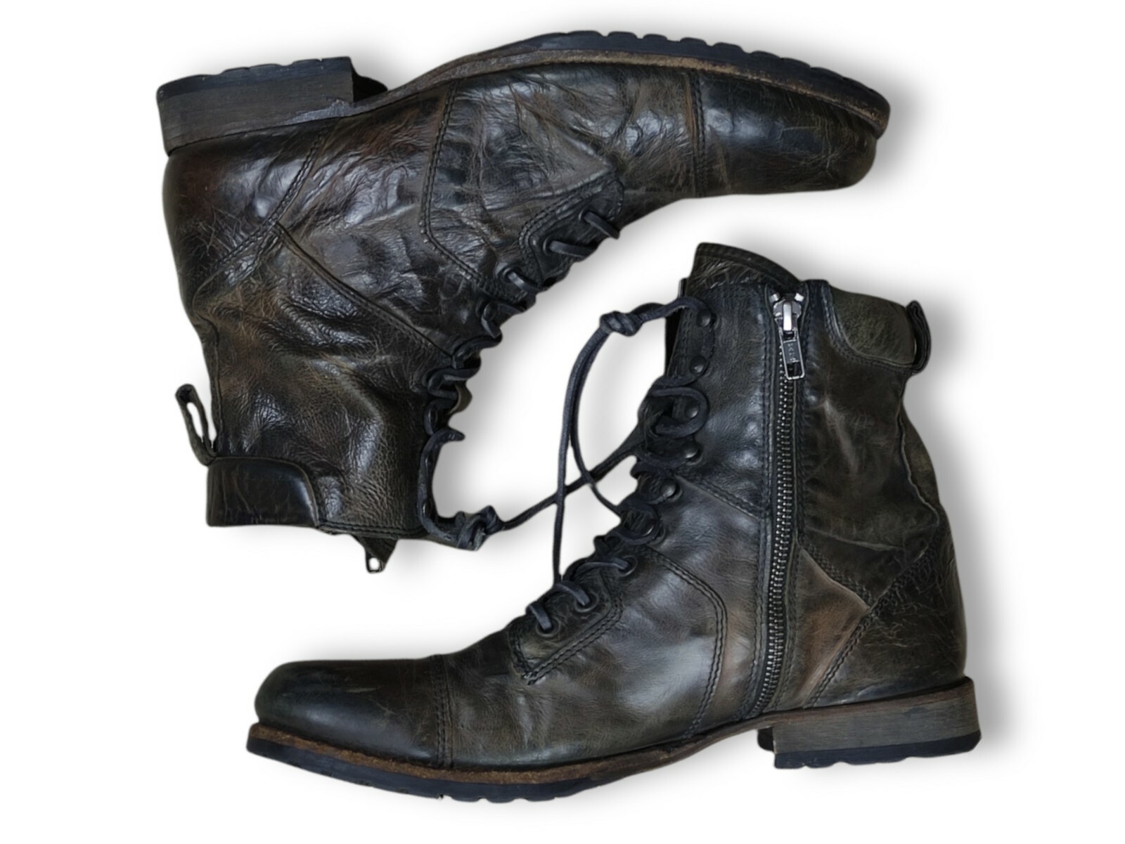 Mens Distressed Leather Boots