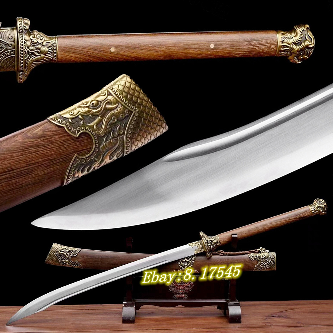 Chinese Two Handed Broadsword Two Handed Singled Edged Chinese
