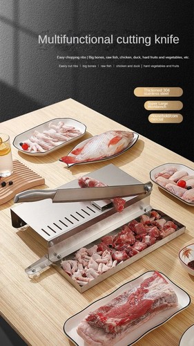 304 Frozen Meat Guillotine Bone Cutter Multifunctional Stainless Steel ...