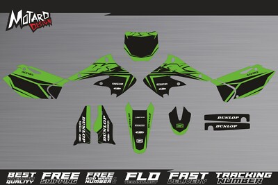 Graphics Kit for Kawasaki KX 250 F 2004 2005 Decals Stickers by Motard ...