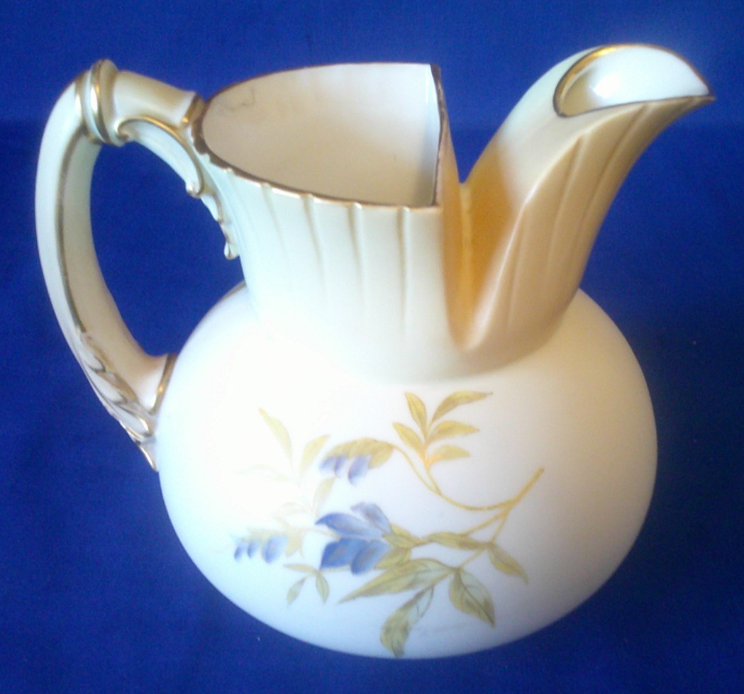 Royal Worcester Porcelain Jugs-Blush Ivory- Globular Jugs-Pitcher-Ewer ...