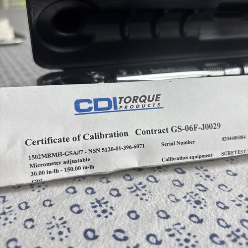 CDI 1502MRRH Torque Wrench: 30-150 Inch-Pound/Newton-Meter, 3/8 in ...