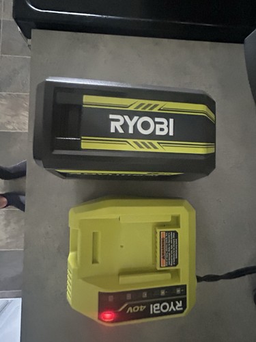 OB RYOBI 40V Lithium 6Ah Battery & Charger OP40404VNM / OP408VNM ...