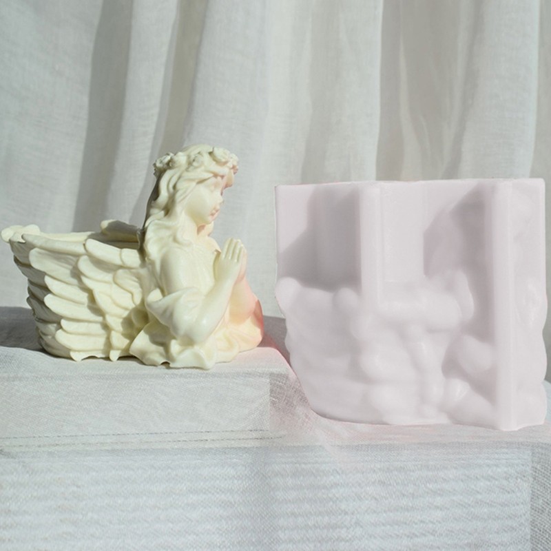 Praying Angel Vase Silicone Mold Melt Aromatherapy Making Cupcake ...