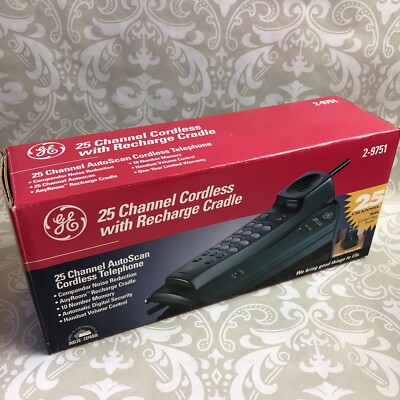 NEW GE 2-9751 25 Channel AutoScan Cordless Telephone Green | eBay