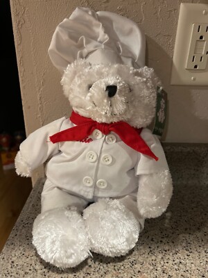 Very Rare Atico Bakery Chef Cook Cookie Teddy Bear 13" Plush Stuffed ...