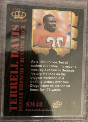 Terrell Davis 1996 Pacific Smash Mouth Insert #SM48 | eBay