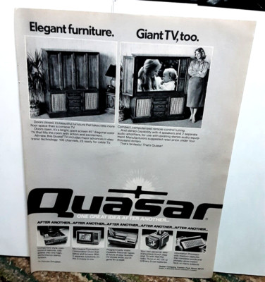 1981 Quasar Great Idea After Another Original Print Ad 80s | eBay