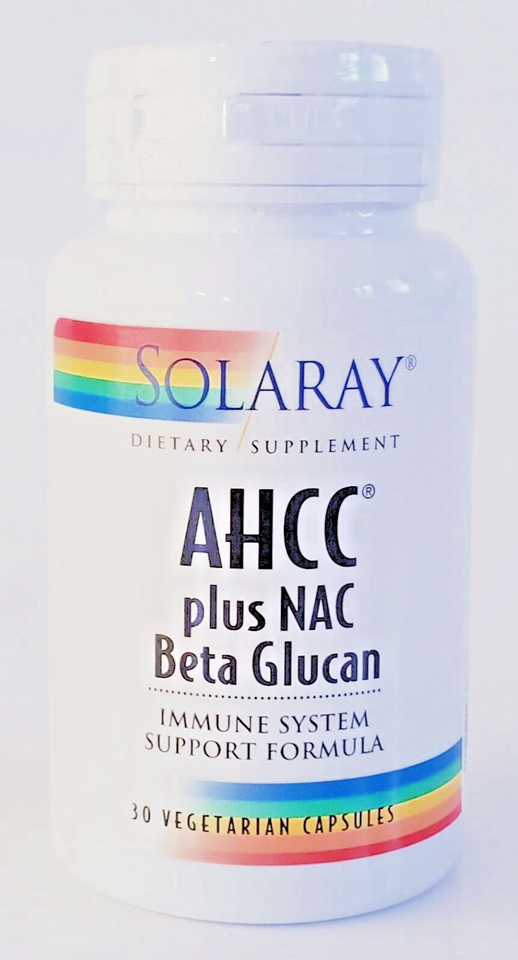SOLARAY AHCC plus NAC & Beta Glucan Immune System Support - 30 Veg Caps ...