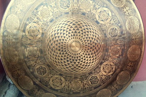 100 CM GONG-HANDMADE GONG-TIBETAN GONG-SOUND THERAPY GONG-LARGE GONG ...