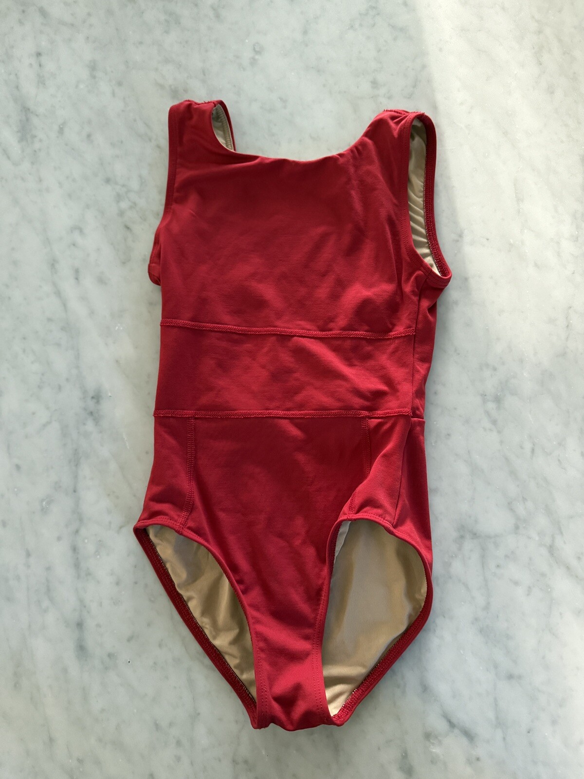 Claudia Dean Leotard Red Ballet Dance Fully Lined Cut… - Gem