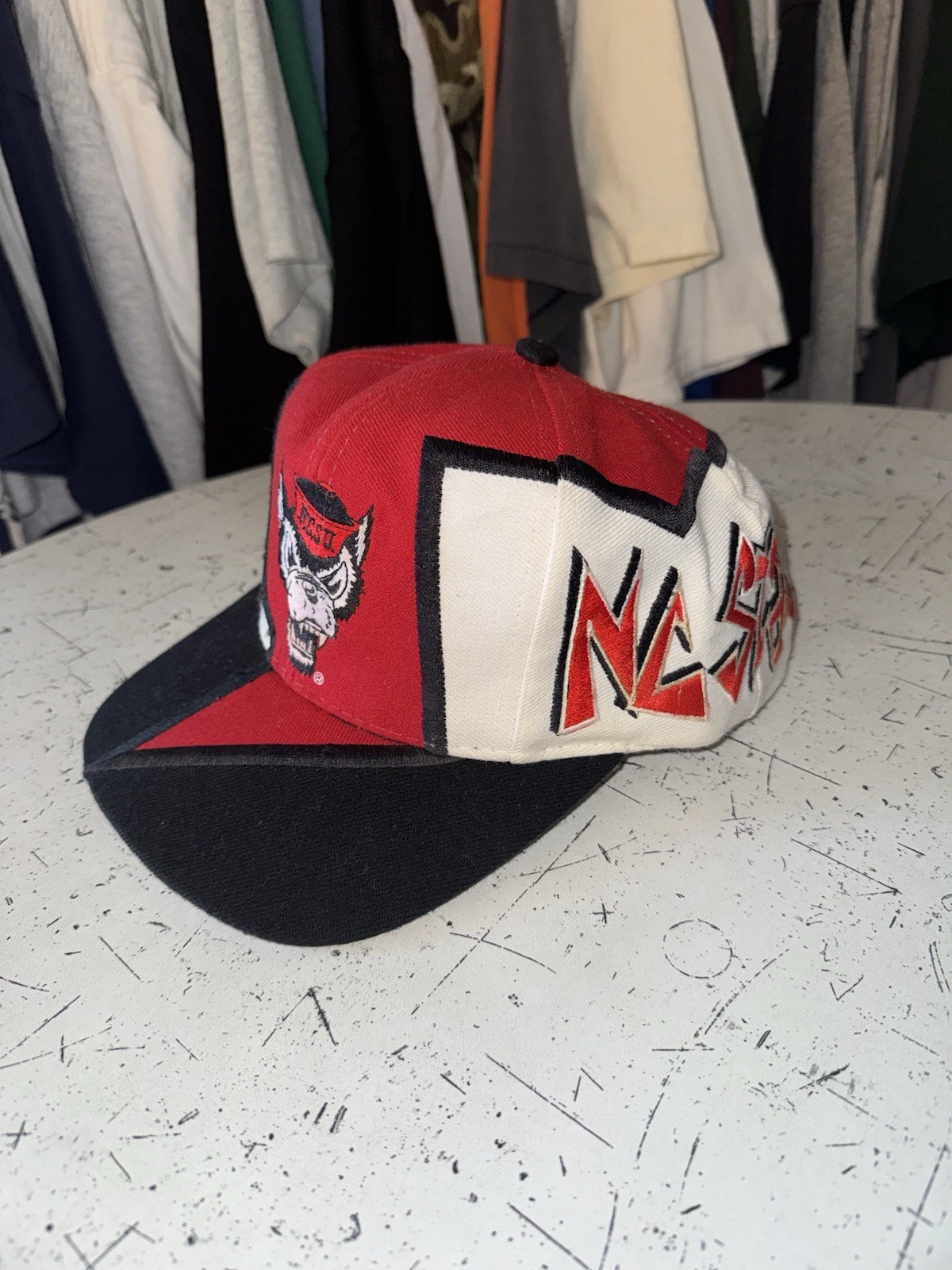 Very Rare Vintage 90’s TOW Nc State Bolt SnapBack Hat… - Gem