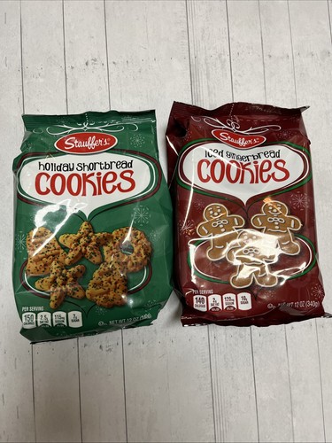 STAUFFERS Iced Gingerbread Holiday Shortbread Cookies 12oz Bags ...