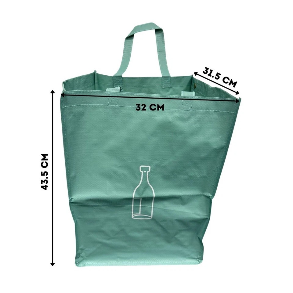 3pcs Recycling Carry Bags Set Reusable Recycle Waste Sorting Bin Sack ...