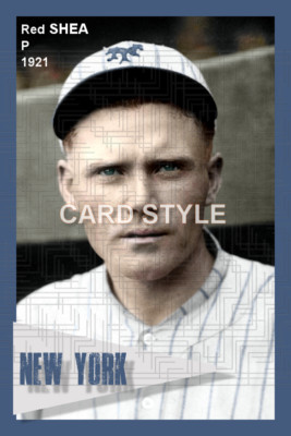 Red Shea - 1921 New York Giants - choose a style - colorized print | eBay