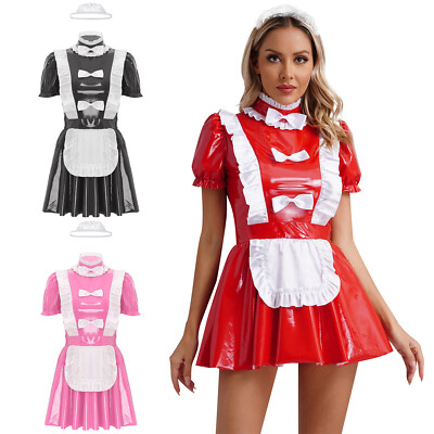 Women Nightwear Nightclub Costume Pruff Sleeve Dress Sexy Fancy Dresses ...