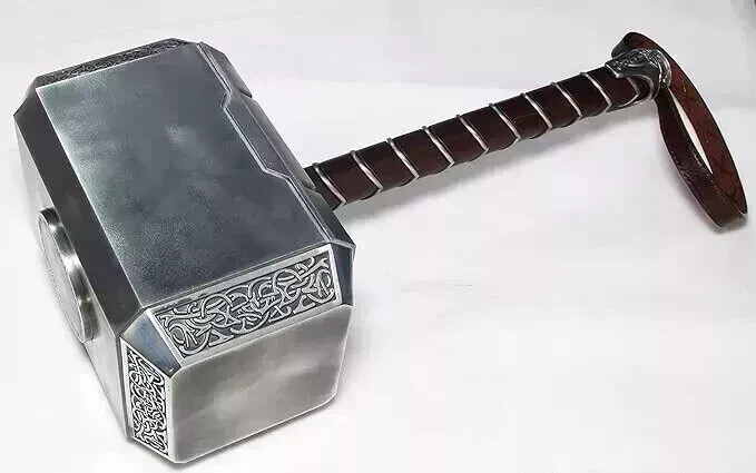 Avengers Version Thors Mjolnir Cosplay Adult Metal Hammer 1:1 Real ...