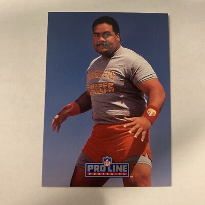 1991 NFL Pro Line Portraits Dan Saleaumua #219 Kansas City Chiefs | eBay