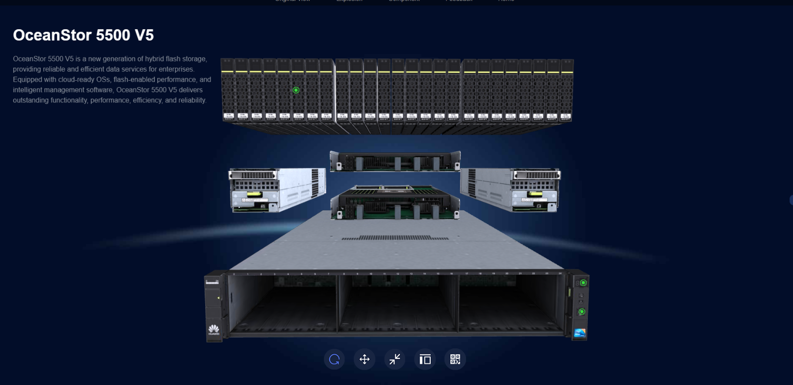 Huawei 5500V5 OceanStor 5500 V5 Storage ( 24x SAS 10K 1.8T hard drive ...