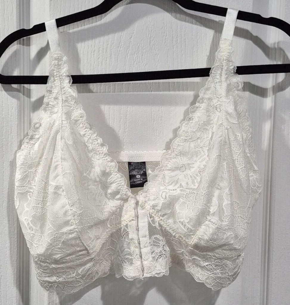 SEXY Pure Beauty Rene Rofe Bra Size 3X Plus White Lac… - Gem