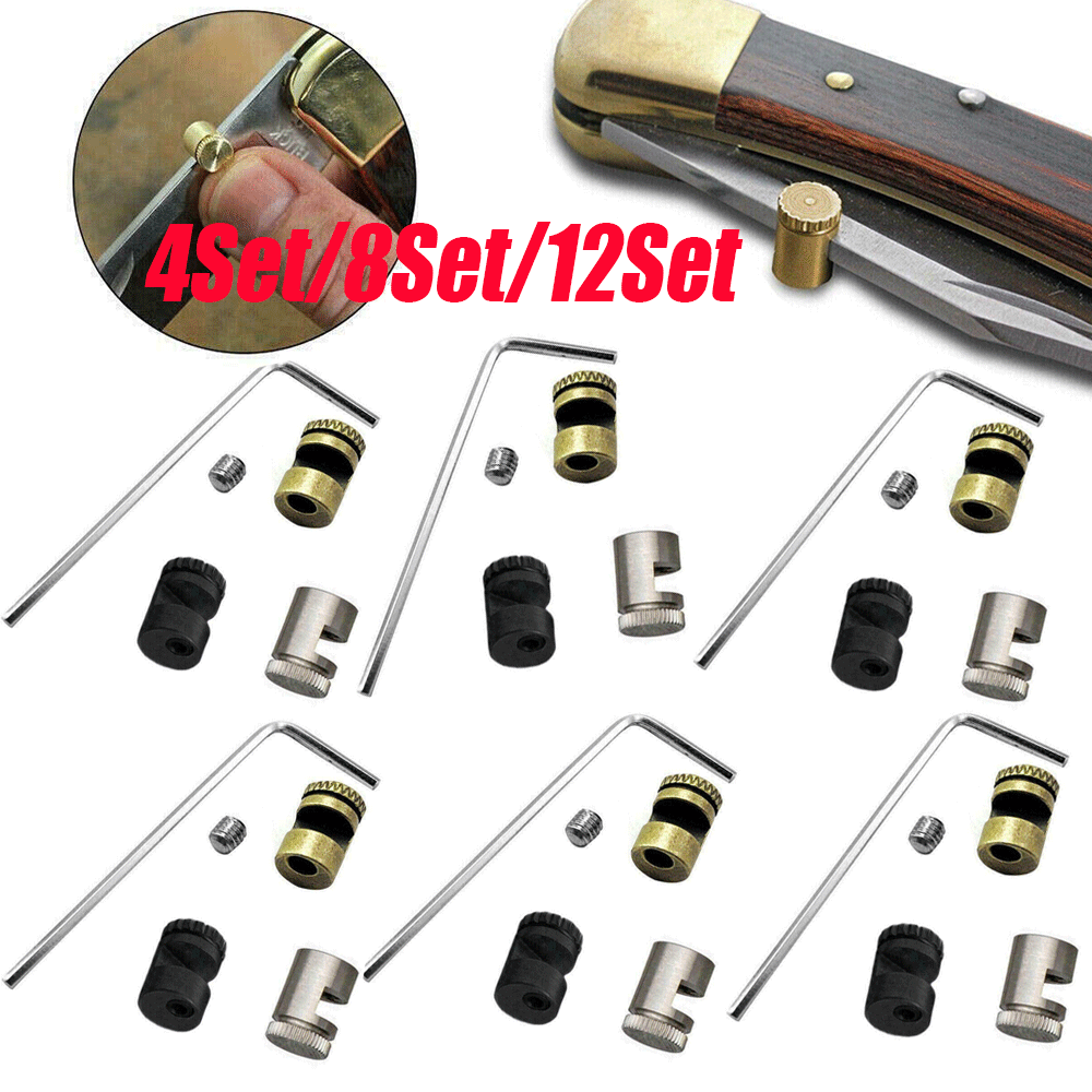 Brass Thumb Stud Knives Fit For Buck 110 & other Folding Knife 4Set/8Set/12Set | eBay