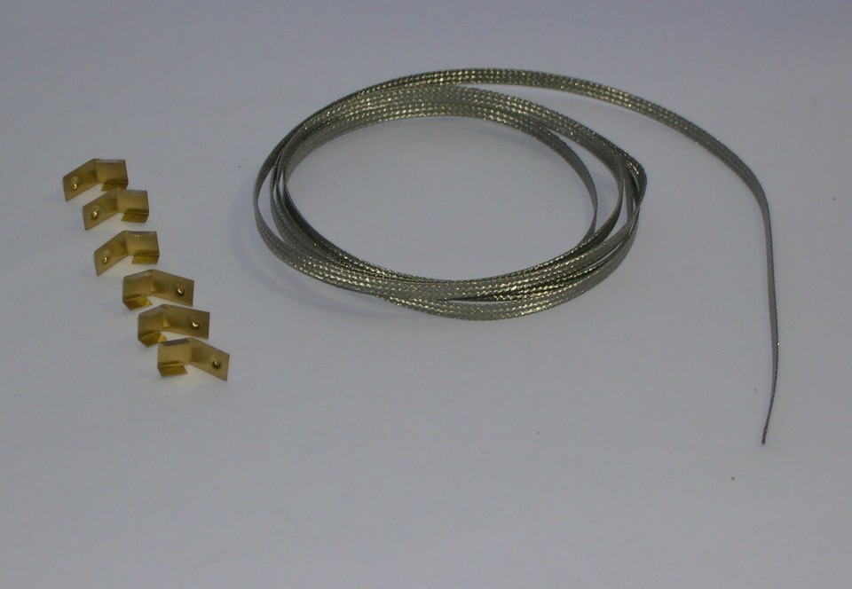 Scaleauto Sc-1635 Extrafine Brush 1m. 3 x 0.35mm Tinned + 6 Clips ...