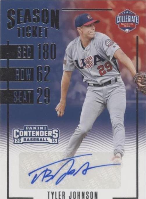 2016 Panini Elite Extra Edition - USA Baseball Contenders Season Ticket ...