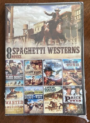 Spaghetti Westerns: 8 Movies (DVD, 2012, 2-Disc Set) 12 Hours Of Movie ...