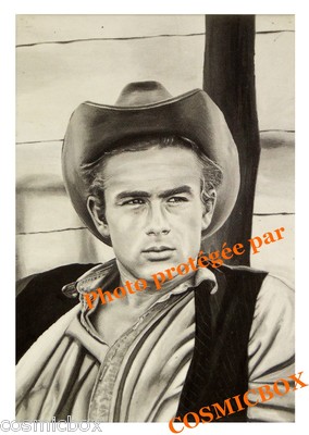 Magnet JAMES DEAN photo cinema aimant cow-boy acteur ancien hollywood ...