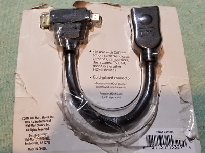 ONN mini & micro HDMI to HDMI adapter | eBay