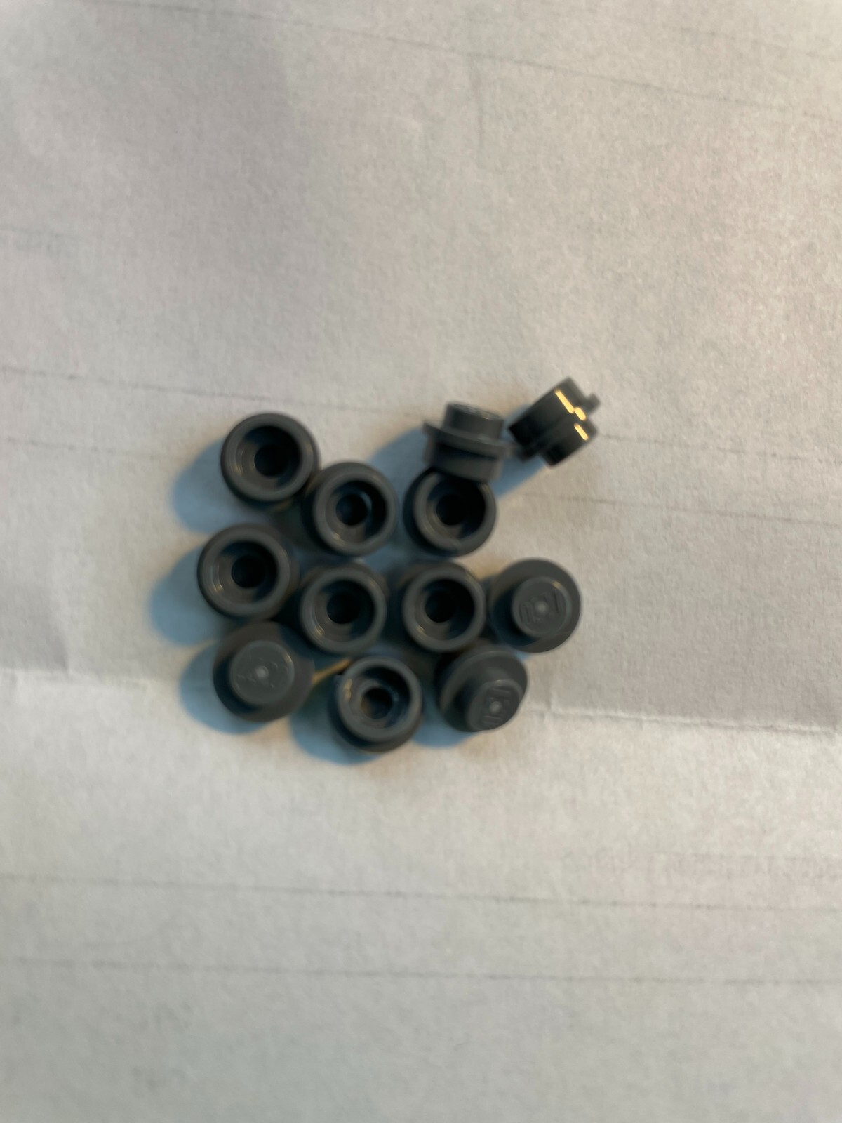 LEGO-#4073-DARK BLUISH GREY- 1 X 1 ROUND PLATE -40 PIECES | eBay