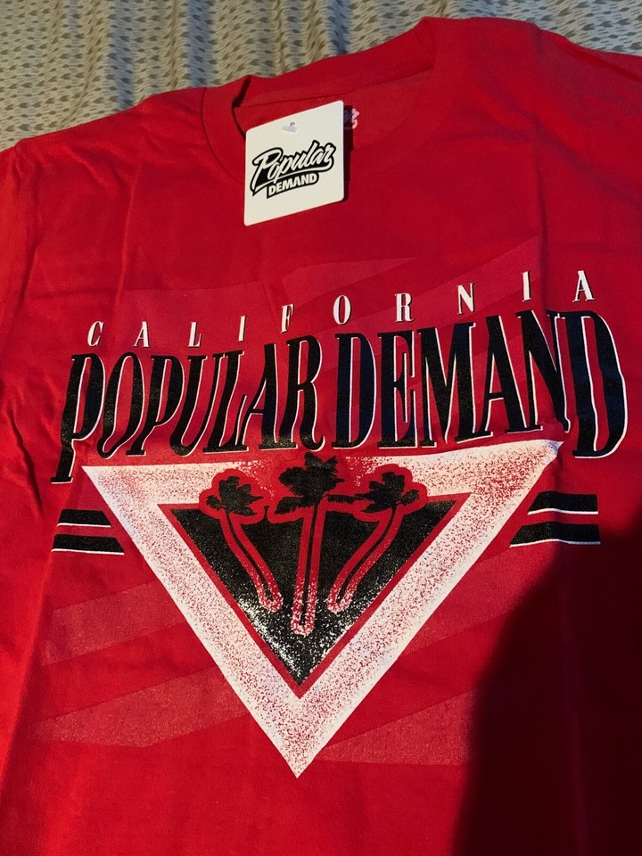 Popular Demand Clothing T-Shirt Red Medium New | eBay