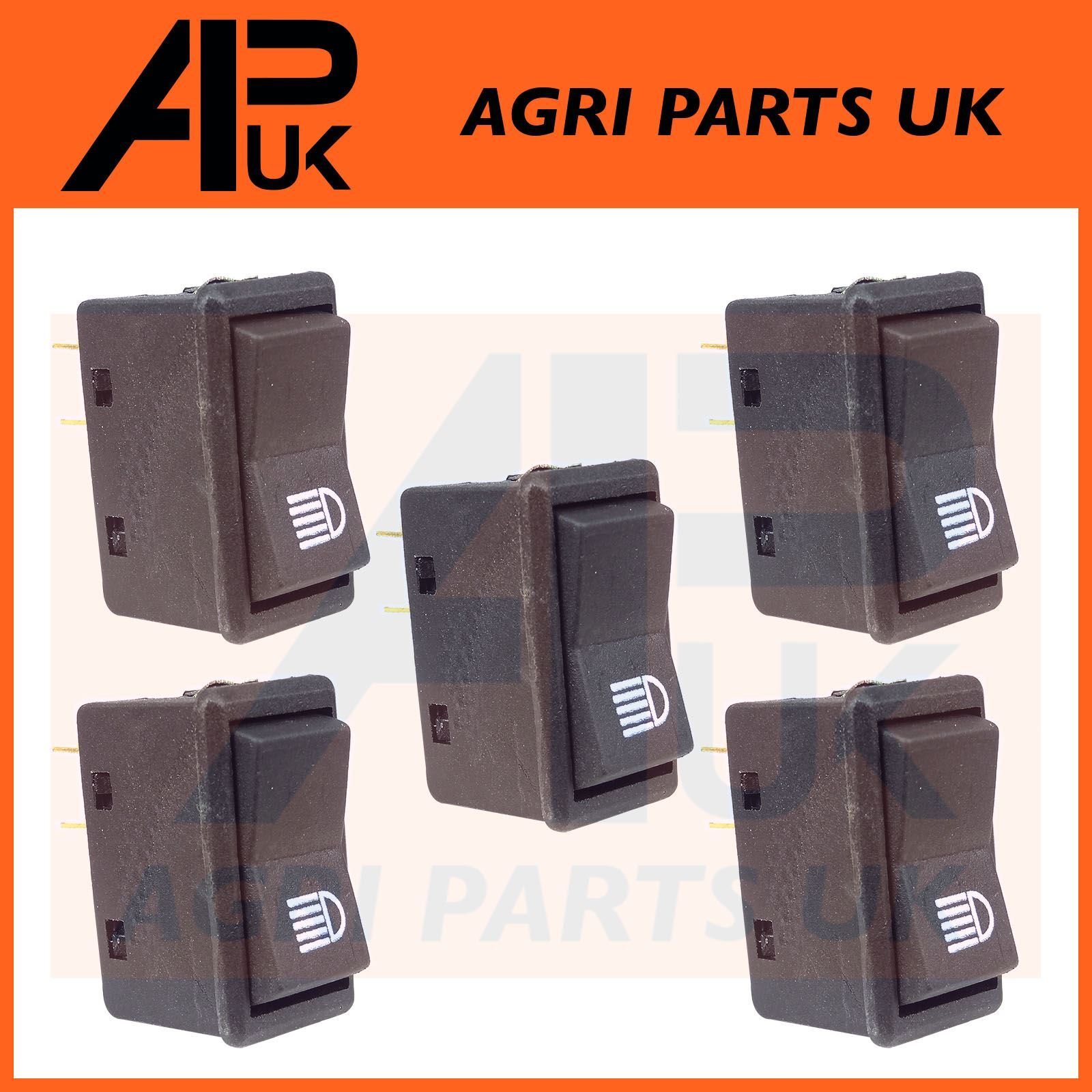 5x Headlight Head Lights Lamp Rocker Switch for JCB Dumper Mini Digger ...