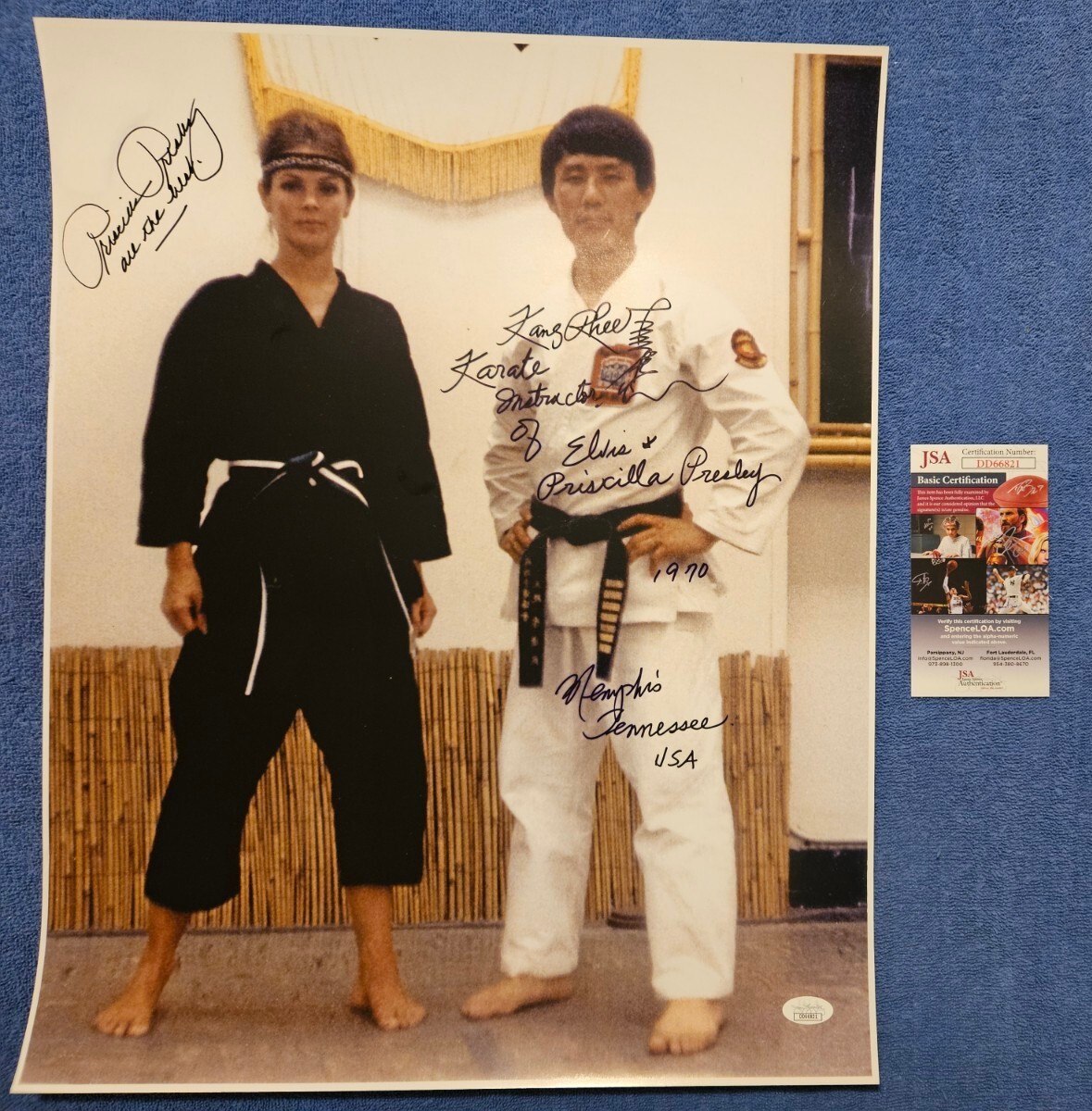 Priscilla Presley Lady Tiger Kang Rhee Karate Autographed 16x20 w/COA ...