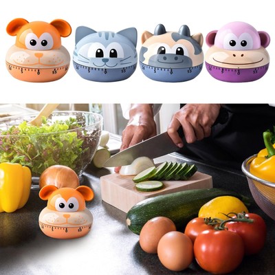 Kitchen Timer Cartoon Animal Kitchen Timer Mechanical 60 Minutes ...