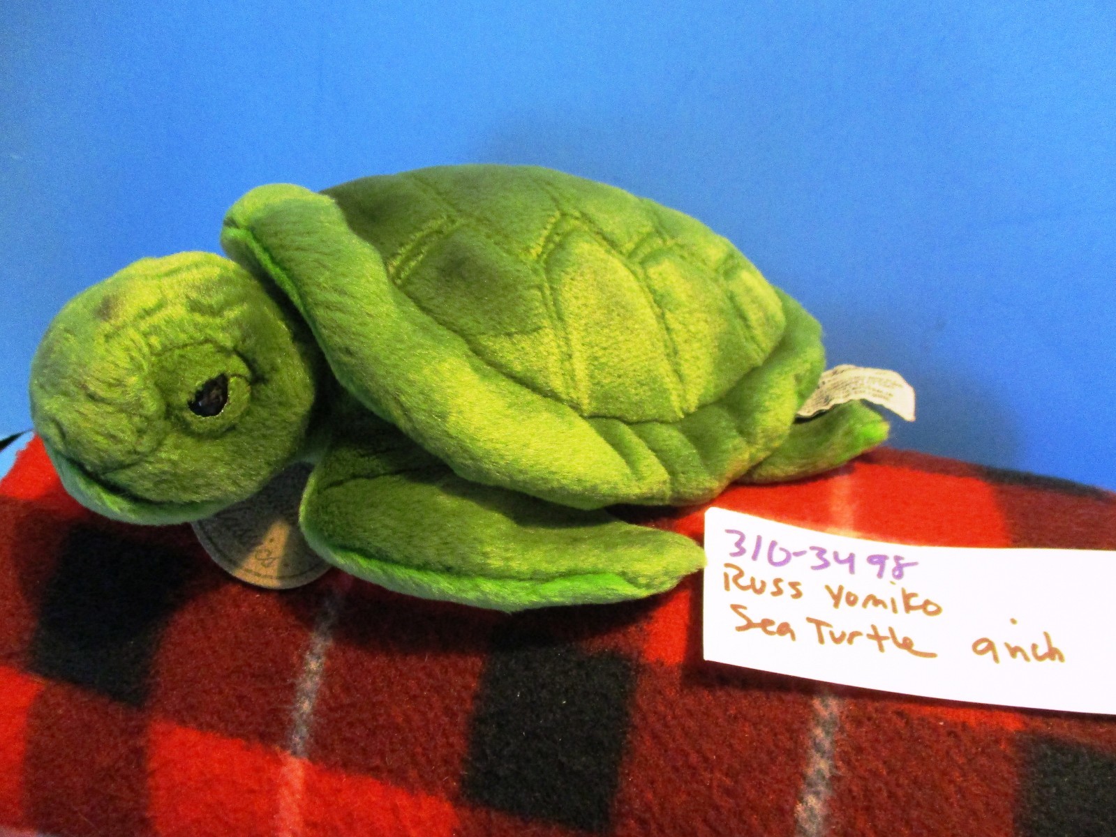 Russ Yomiko Green Sea Turtle beanbag Plush(310-3498) | eBay