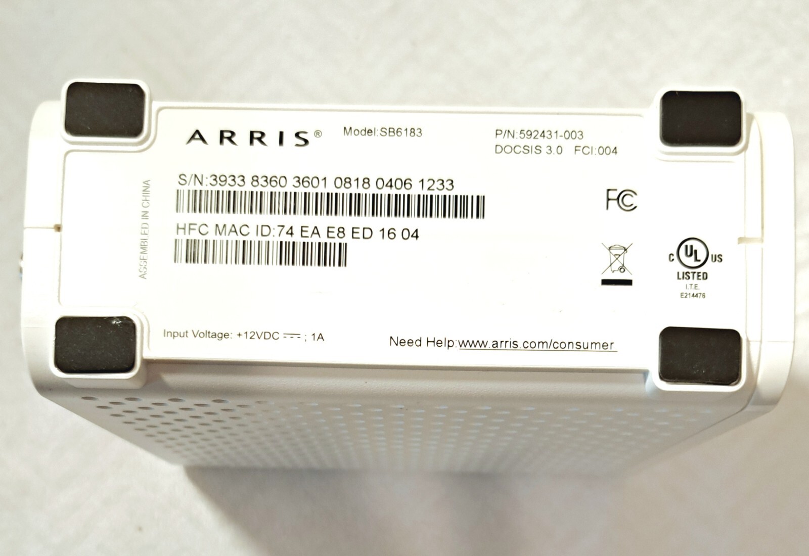 ARRIS SURFboard 600 Series SB6183 686 Mbps Cable Modem NEW MODEL | eBay
