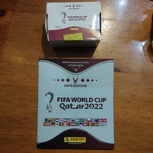 1 Box + 1 Empty Album Oryx Edition Fifa World Cup Qatar 2022 Panini ...