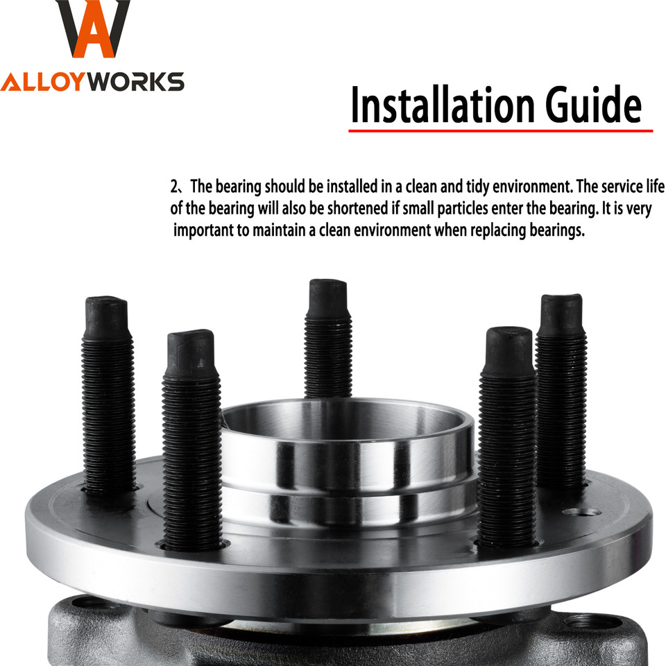 Front Rear Wheel Hub Bearing Assembly For 2011-2018 2014 Ford Explorer ...