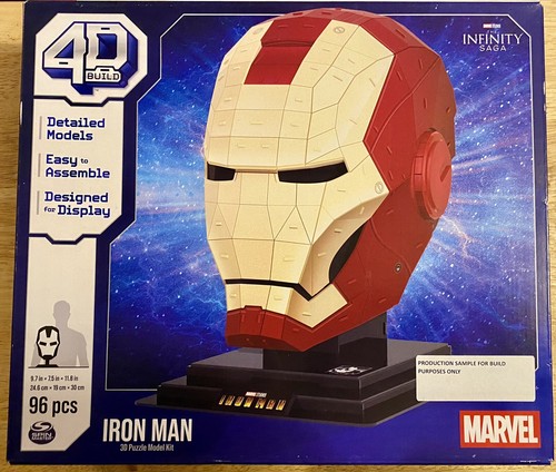 Sealed 4D Build, Marvel Iron Man 3D 96 Pc Puzzle Model Kit Helmet Store ...