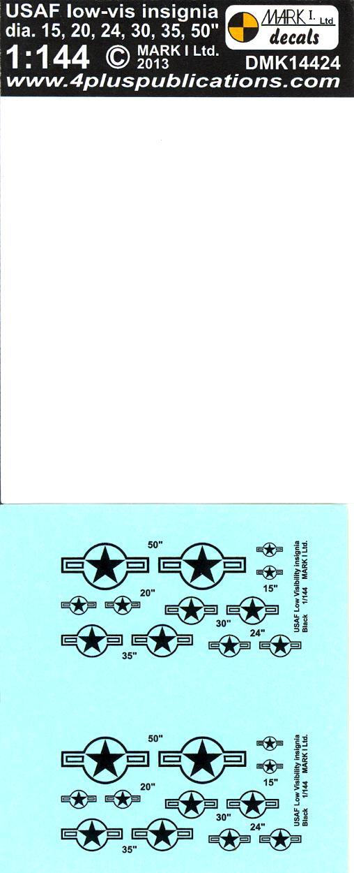 Mark I Decals 1/144 U.S. AIR FORCE LO VIZ INSIGNIA | eBay