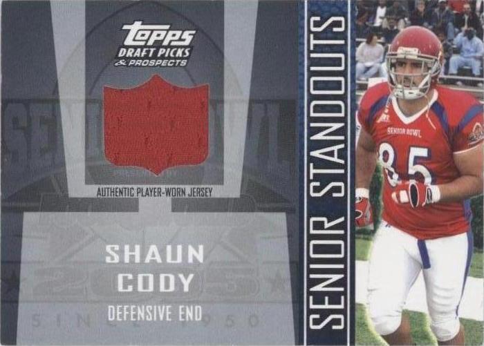2005 Topps Draft Picks & Prospects - Senior Standouts Relics Shaun Cody ...