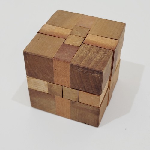 3 Vintage (1950’s) Wooden Kumiki trick puzzles with Directions Original ...